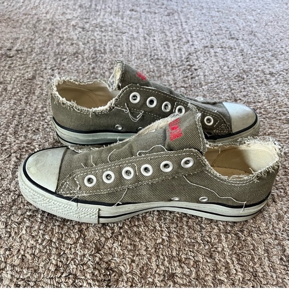 Converse | Shoes | Moving Sale Purposely Distressed Slip On Converse ...